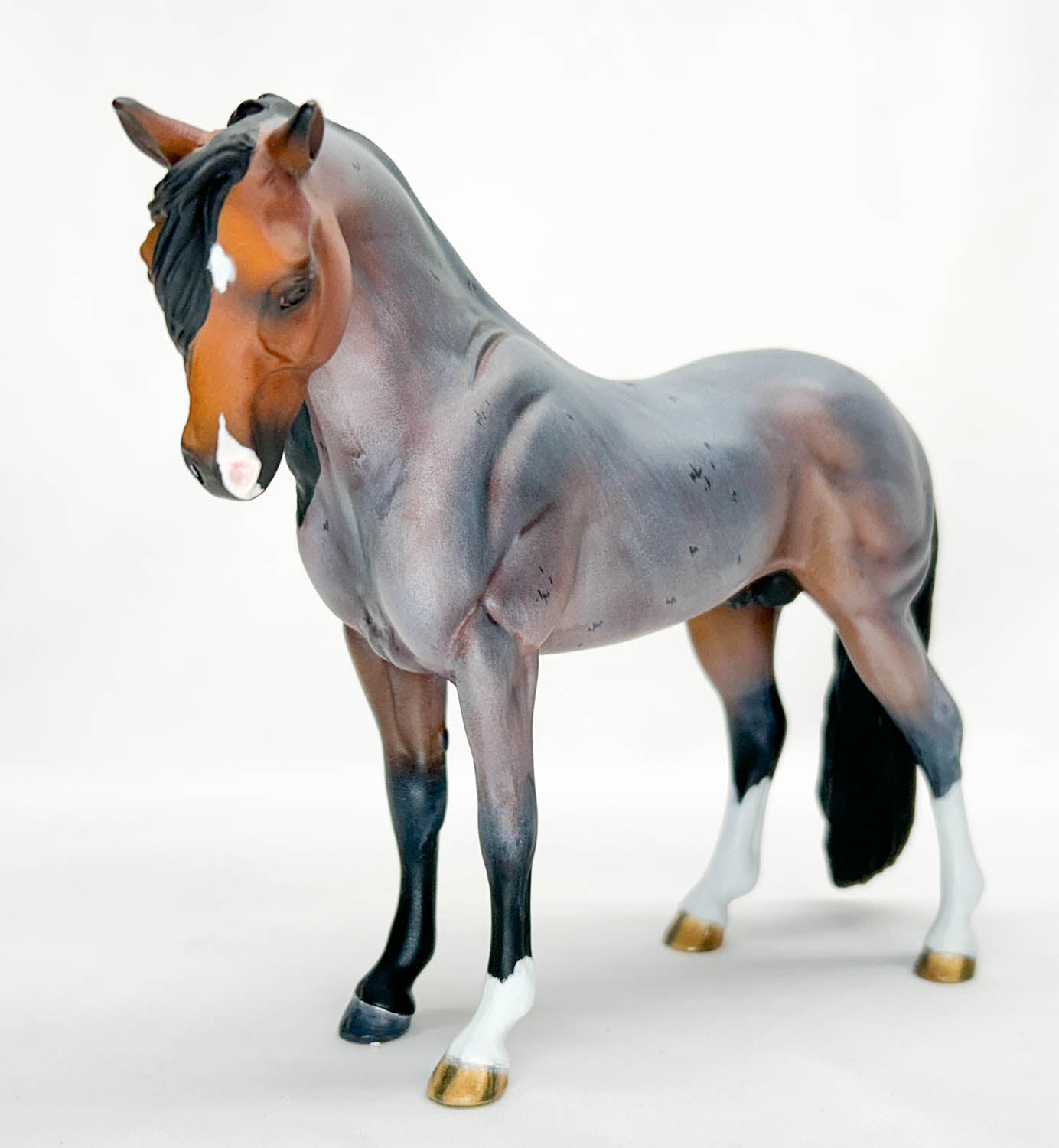 Breyer Bouncer, Bay Roan ~ Poster Pony custom by Jessica Fry – Triple ...