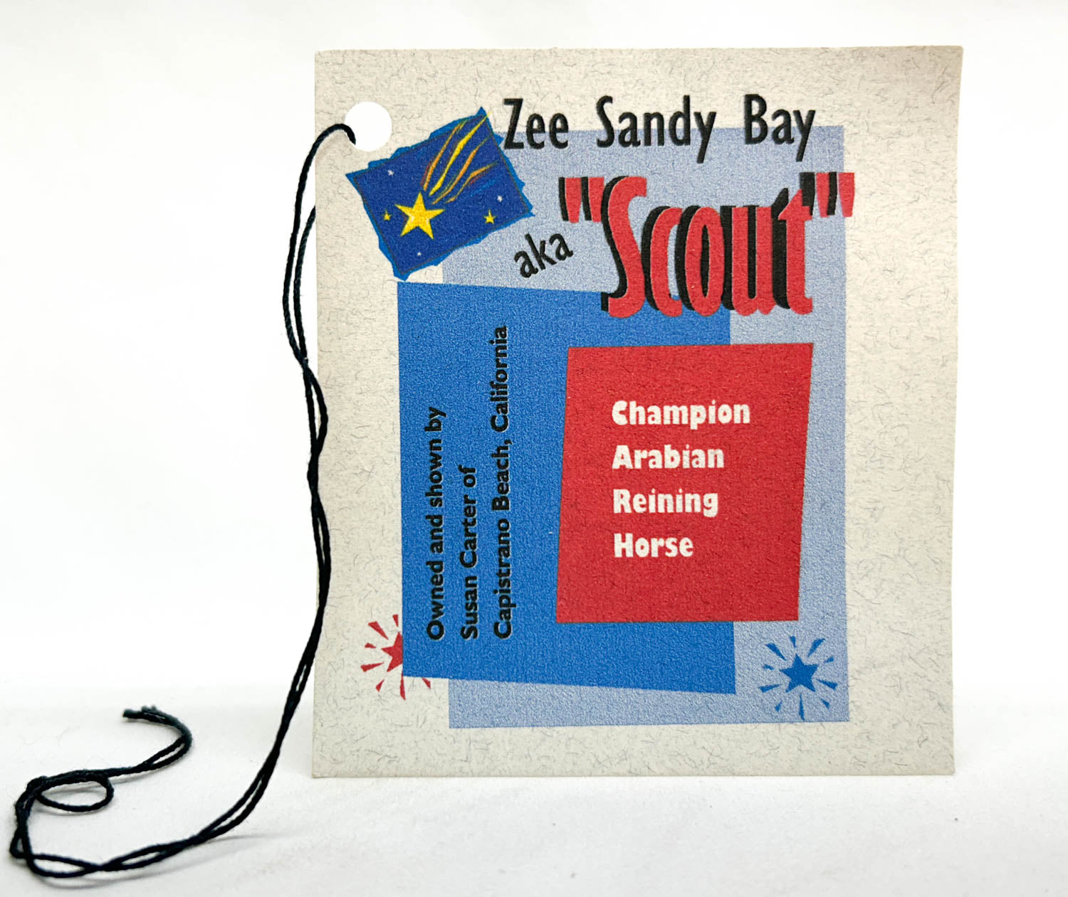 Stone Arabian Hang Tag: Zee Sandy Bay "Scout" – Triple Mountain Model ...