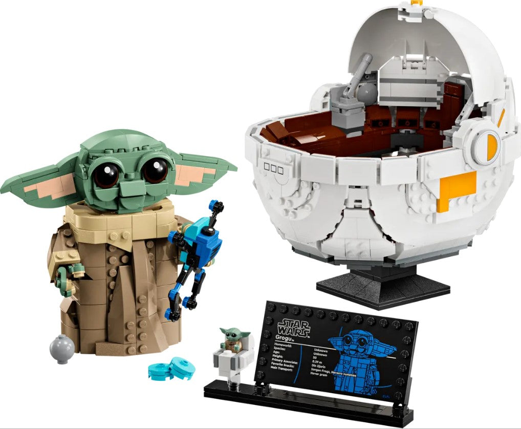 LEGO® Star Wars™ #75403 Grogu with Hover Pram 1048 Pieces – Triple ...