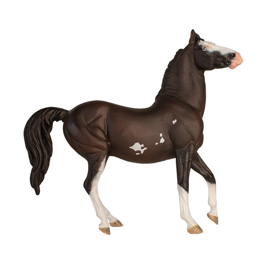 WIA Marwari, Liver Chestnut Sabino – Triple Mountain Model Horses