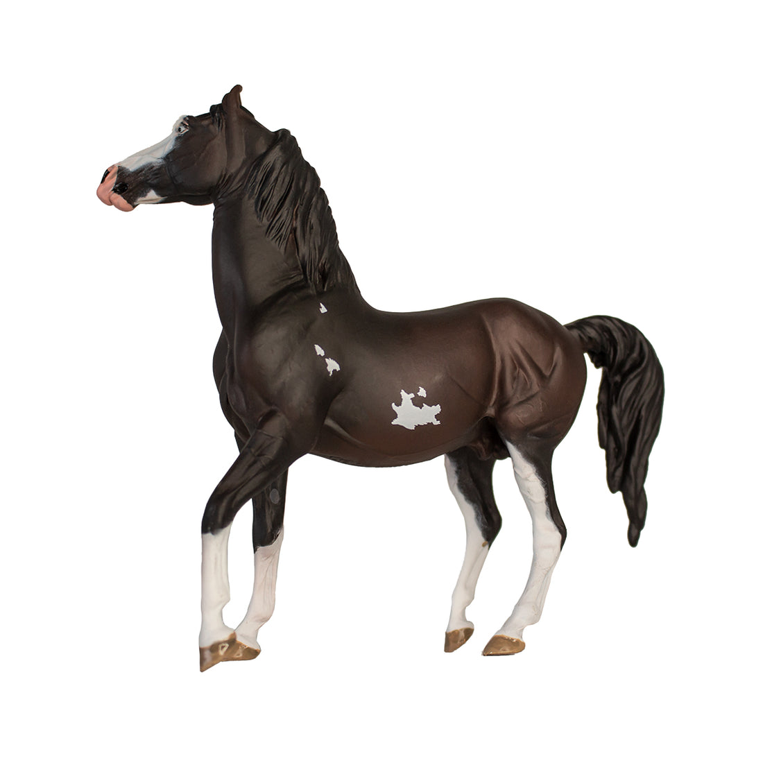 WIA Marwari, Liver Chestnut Sabino – Triple Mountain Model Horses