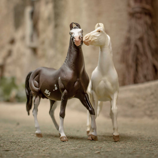 WIA Marwari, Dominant White – Triple Mountain Model Horses