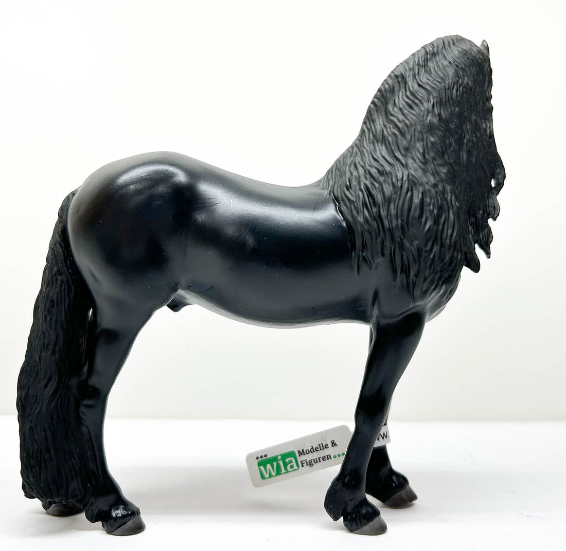 WIA Friesian ~ Niklas, Black 1:18 Scale Model Horse – Triple Mountain ...